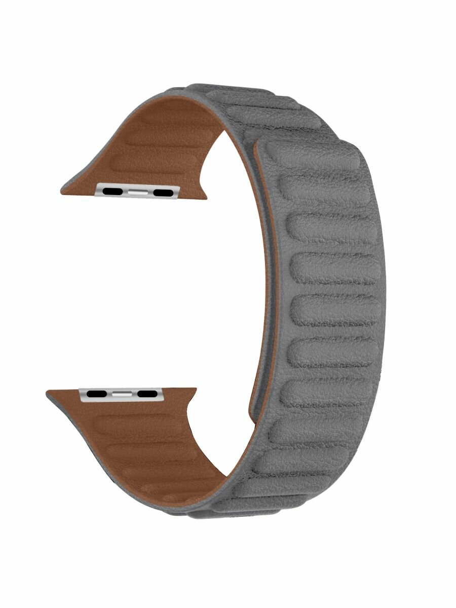 Кожаный ремешок Sigma для Apple Watch 44/45/46/49 мм Caweon DSP-31-42-GR Gray