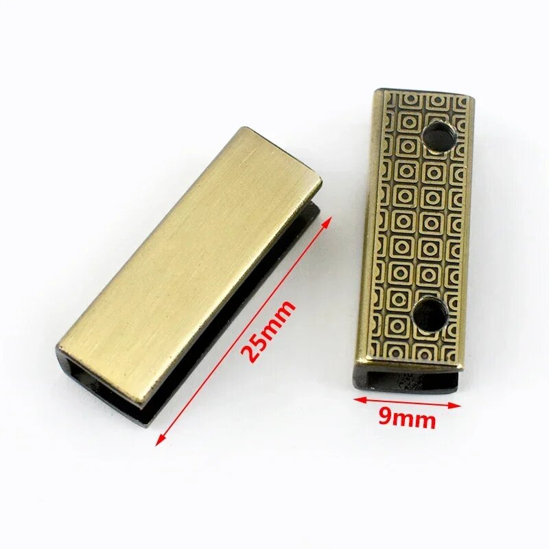 Металлические пряжки Meetee 19/25 мм 10/20 шт 10Pcs, Brass-25x9mm