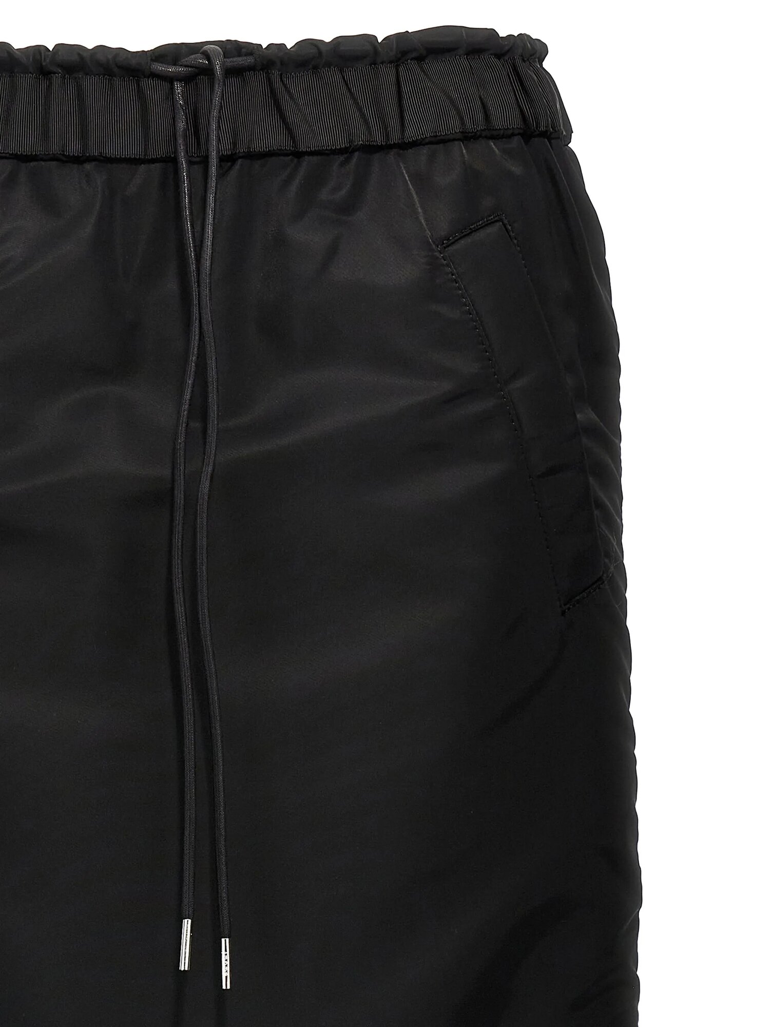 Юбка Sacai Side-zip midi skirt, размер 46, черный — фото 1