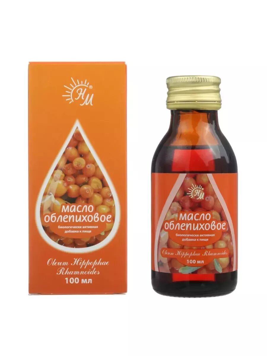 Масло облепиховое пищевое 100 мл