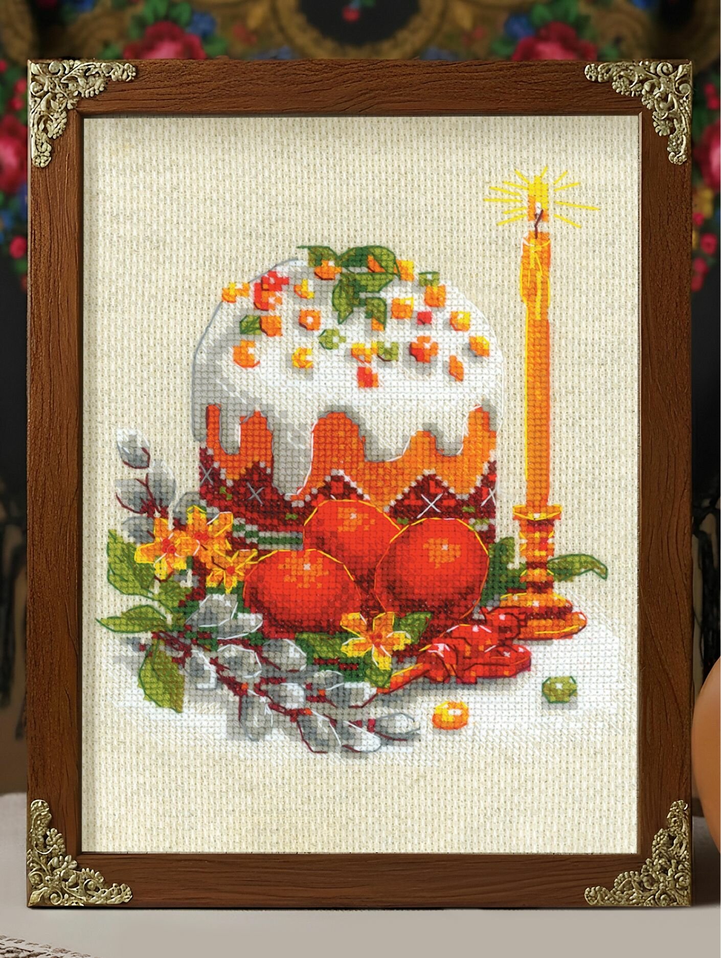 Набор для вышивания крестом Риолис "Русская Пасха", 30*30см, 2341