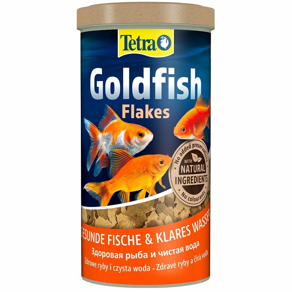 Корм для рыб Tetra "Goldfish Flakes", для золотых рыбок, 1 л