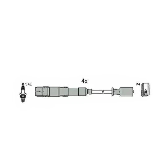 Комплект высоковольтных проводов HUCO 134294 Mercedes A-Class 09, 04->