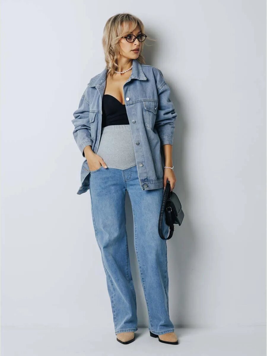 Джинсы трубы 