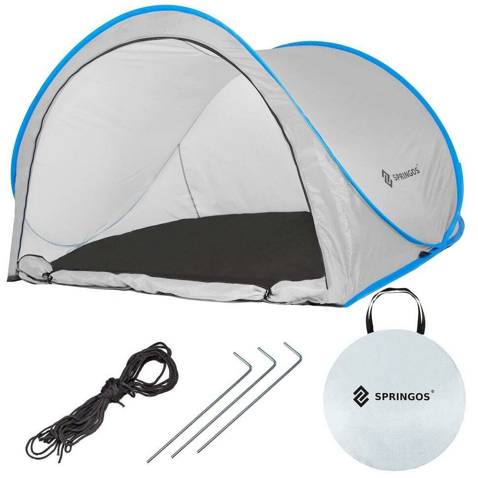 Decathlon Пляжная палатка Springos 200x120x110 см, самосборная, быстросборная на 2 человека