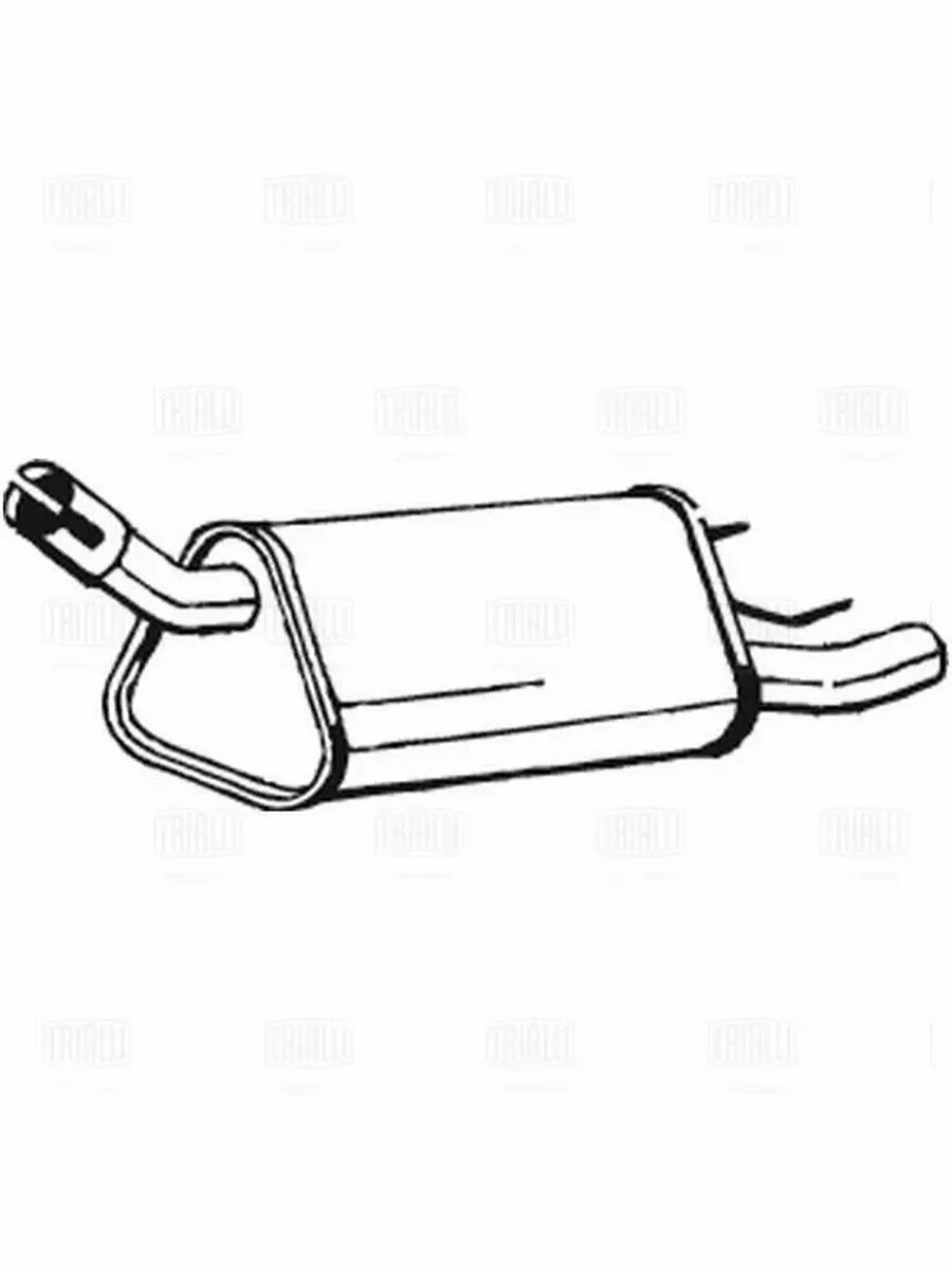 Глушитель для А/М OPEL CORSA B (93-) 1.2/1.4 ОСН. (Алюм. СТА