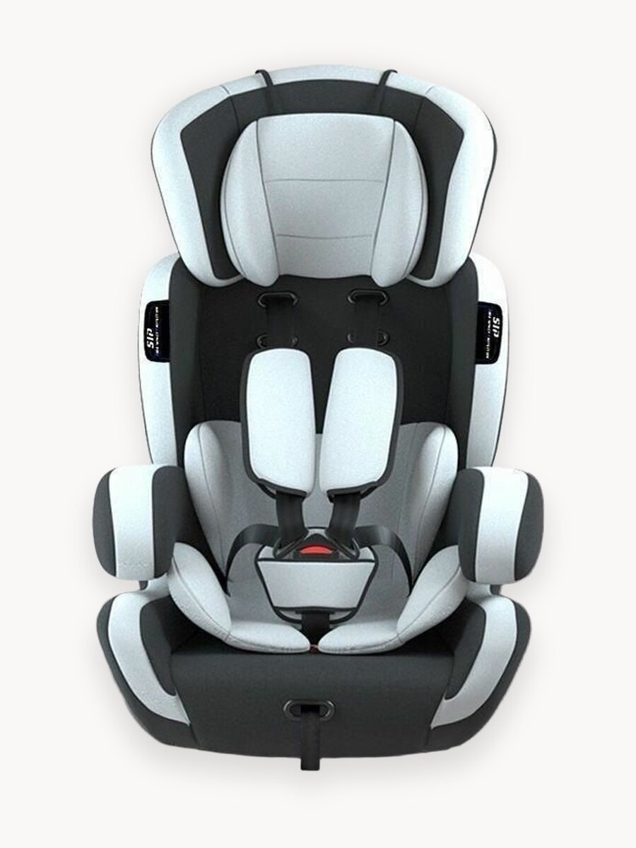 Детское автокресло 9-36 кг с пятиточечной пряжкой, защитой шеи и мягкой опорой, регулируемая высота, складное хранение, дышащее ткань для детей от 9 месяцев до 12 лет.