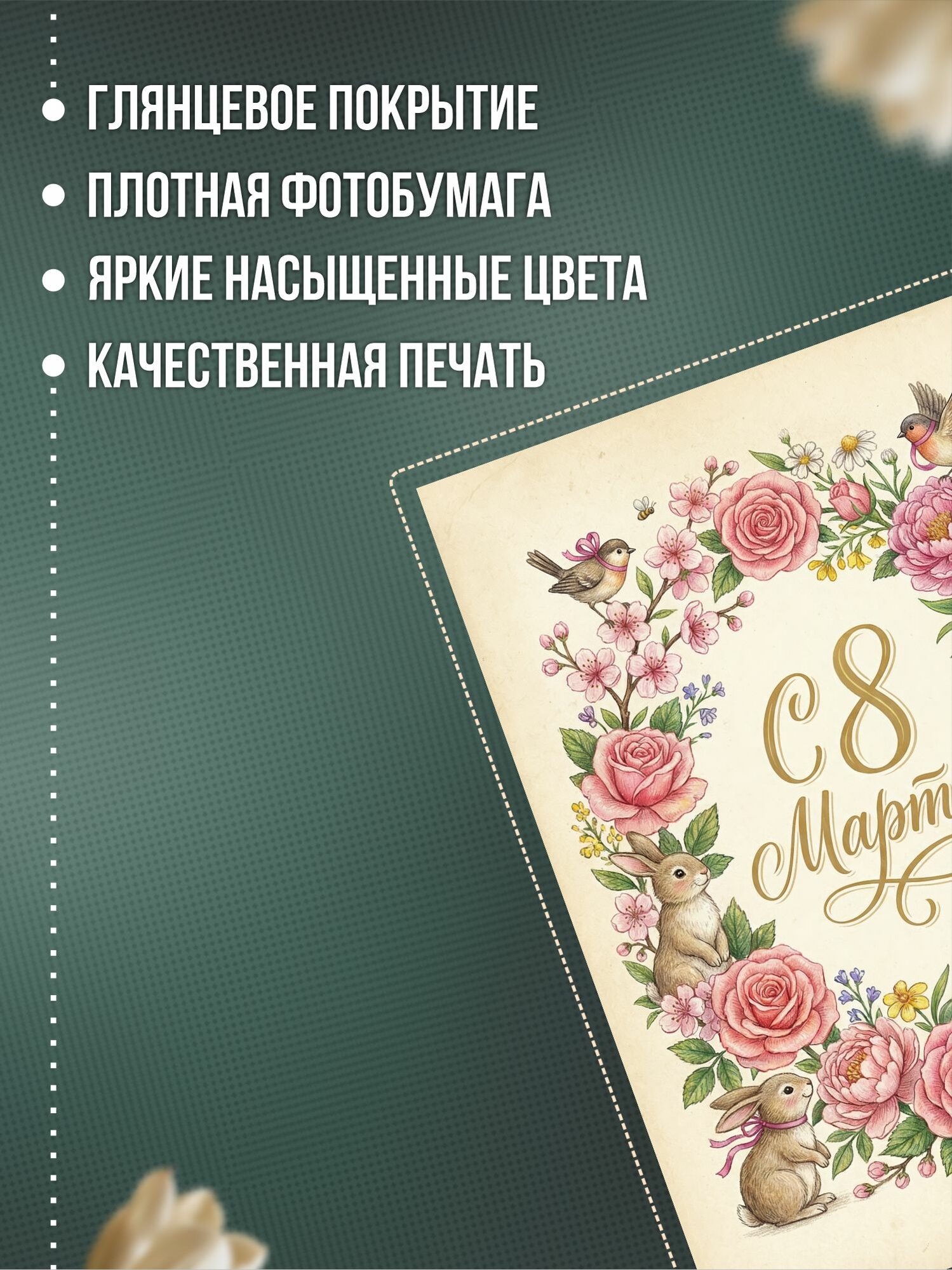 Плакат 8 марта — фото 1