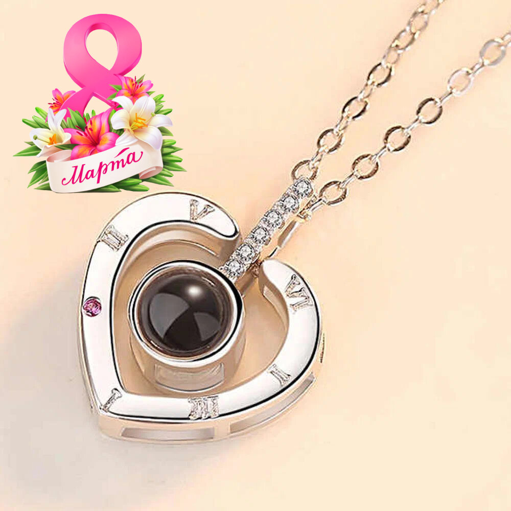 Колье, циркон, кристаллы Swarovski, фианит