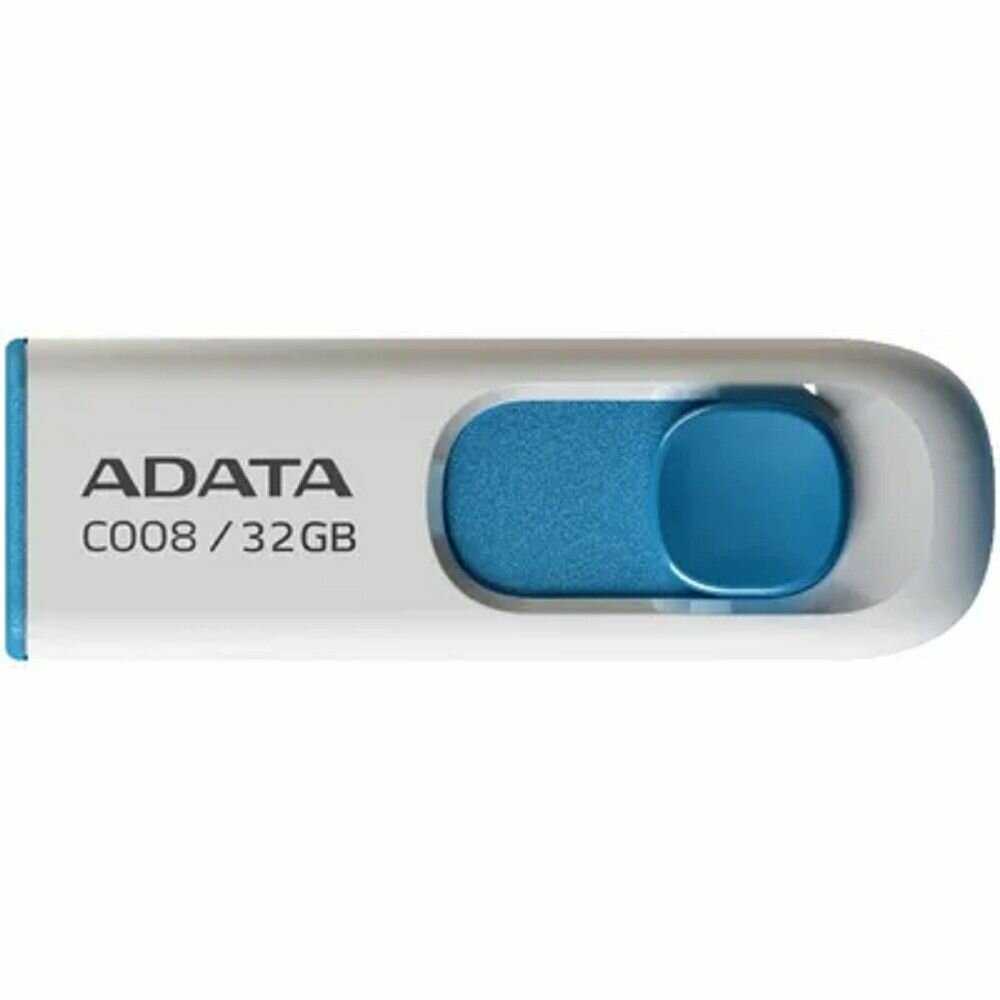 AData Флеш - накопитель A - DATA Flash Drive 32Gb C008 AC008 - 32G - RWE USB2.0, белый