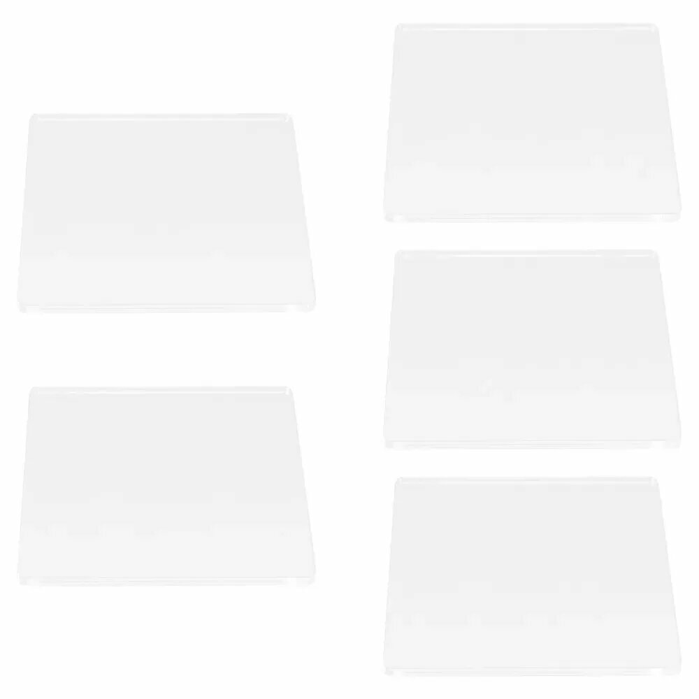 Прозрачные акриловые пластины для лепки из глины, набор из 5 штук для ручной работы