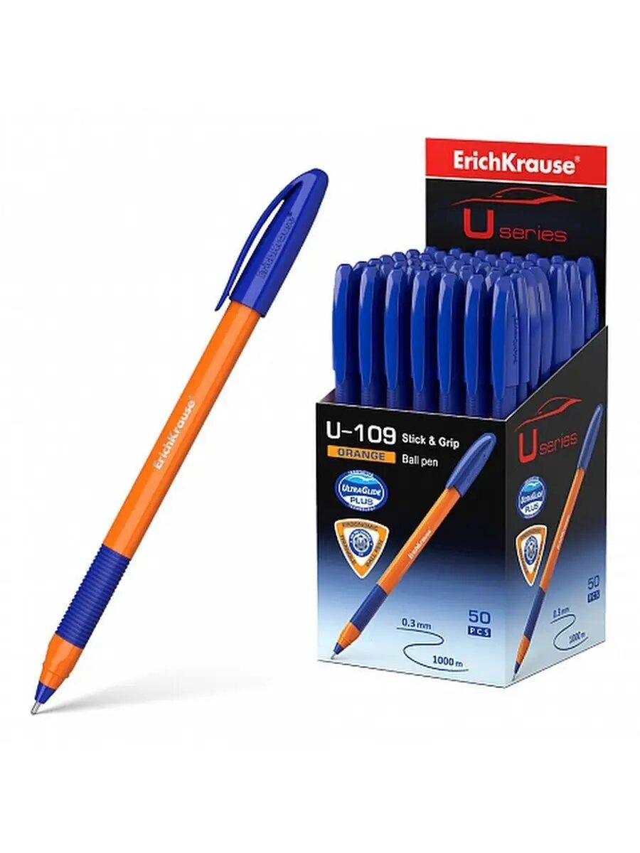 Ручка шариковая. U-109 Orange Stick&Grip 1.0