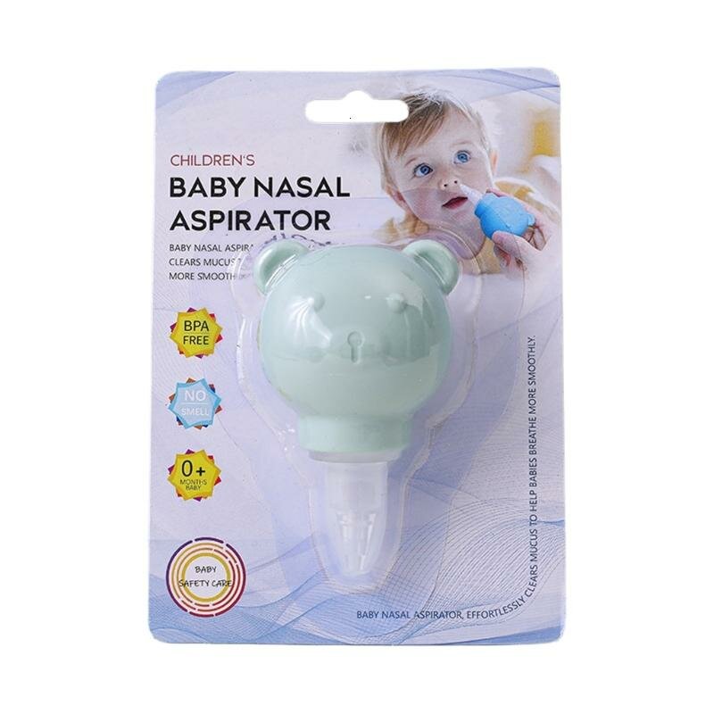 Эргономичный назальный аспиратор для младенцев, Зеленый