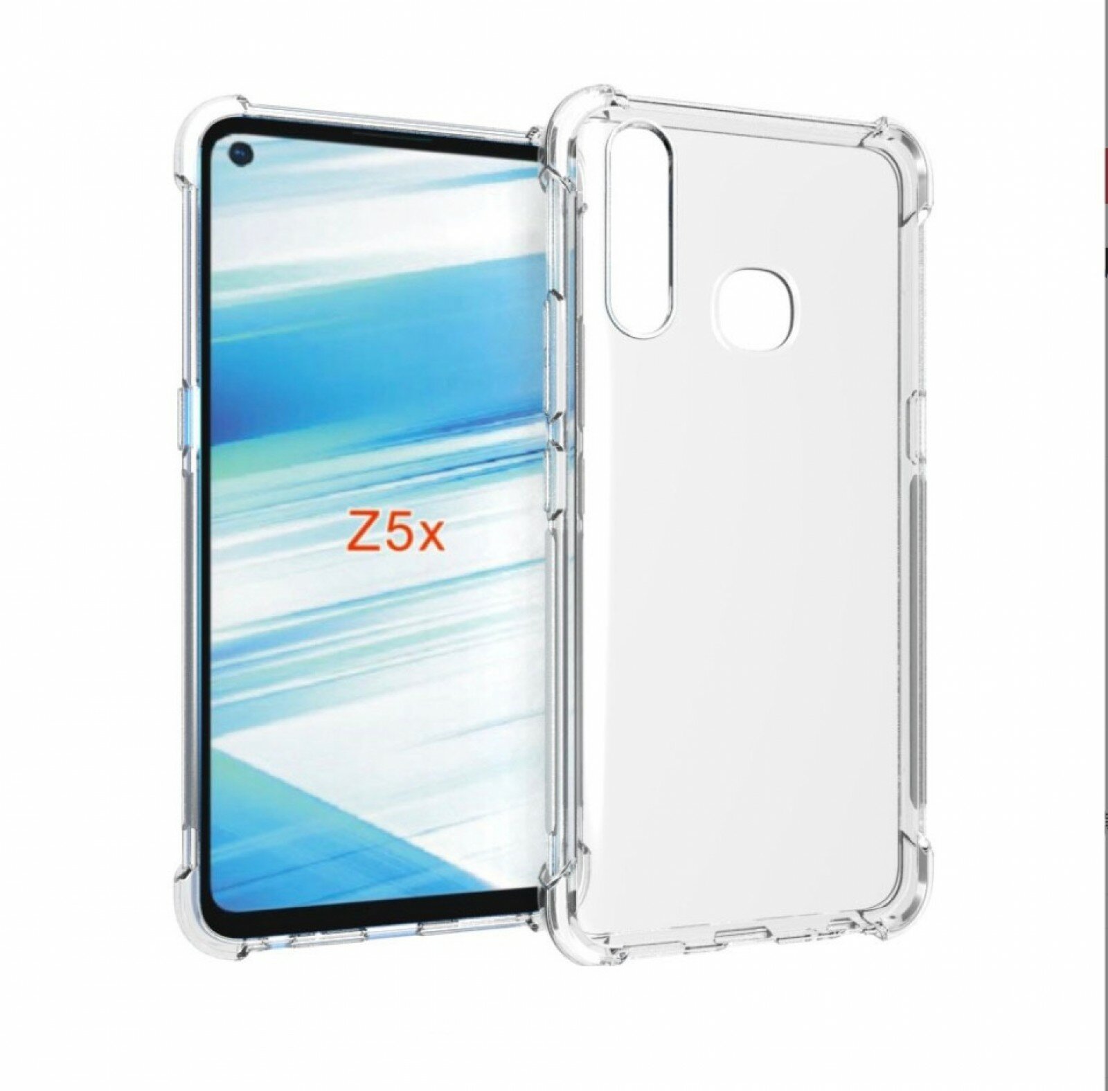 Чехол MyPads для Vivo Z5x с усиленной защитой углов, прозрачный противоударный бампер