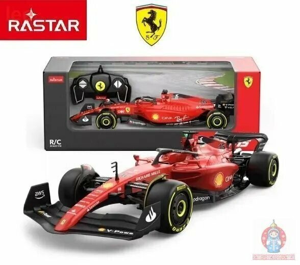 Радиоуправляемая модель болида Формулы-1. RASTAR. Феррари "Ferrari" F1-75 № 16 Шарль Леклер. (Масштаб 1:18)-HD-CJ1207
