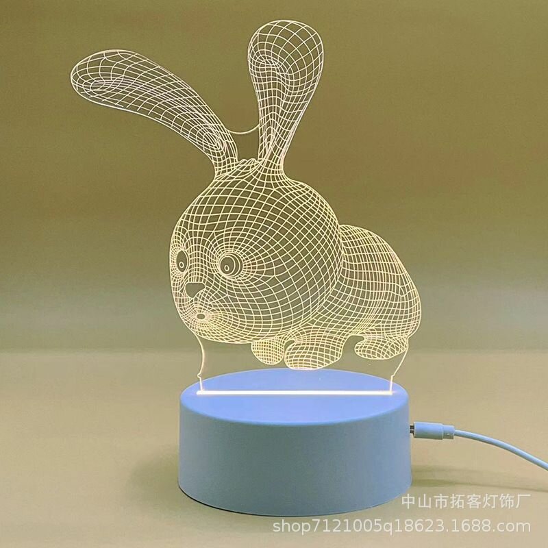 Светильник 3D Акриловый Ночник Подарок Праздник Декор