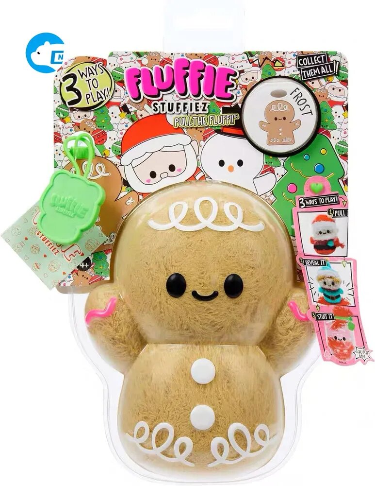 Fluffie Stuffiez Праздничный пряник, Маленькая коллекционная плюшевая игрушка