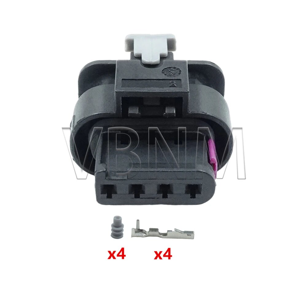 Разъем 4F0973704 Female, 4-контактный для автопроводки