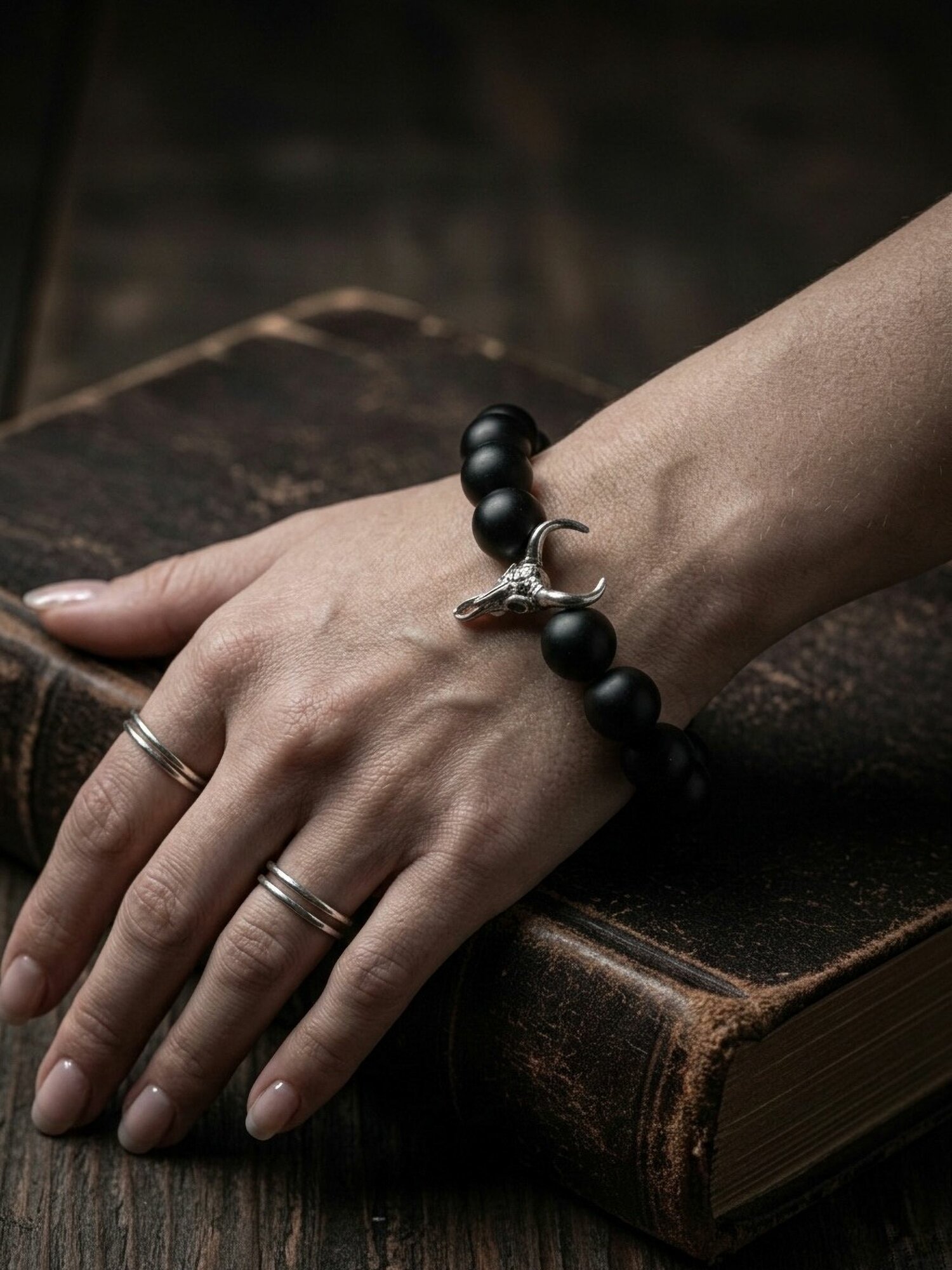 Браслет, металл, шунгит