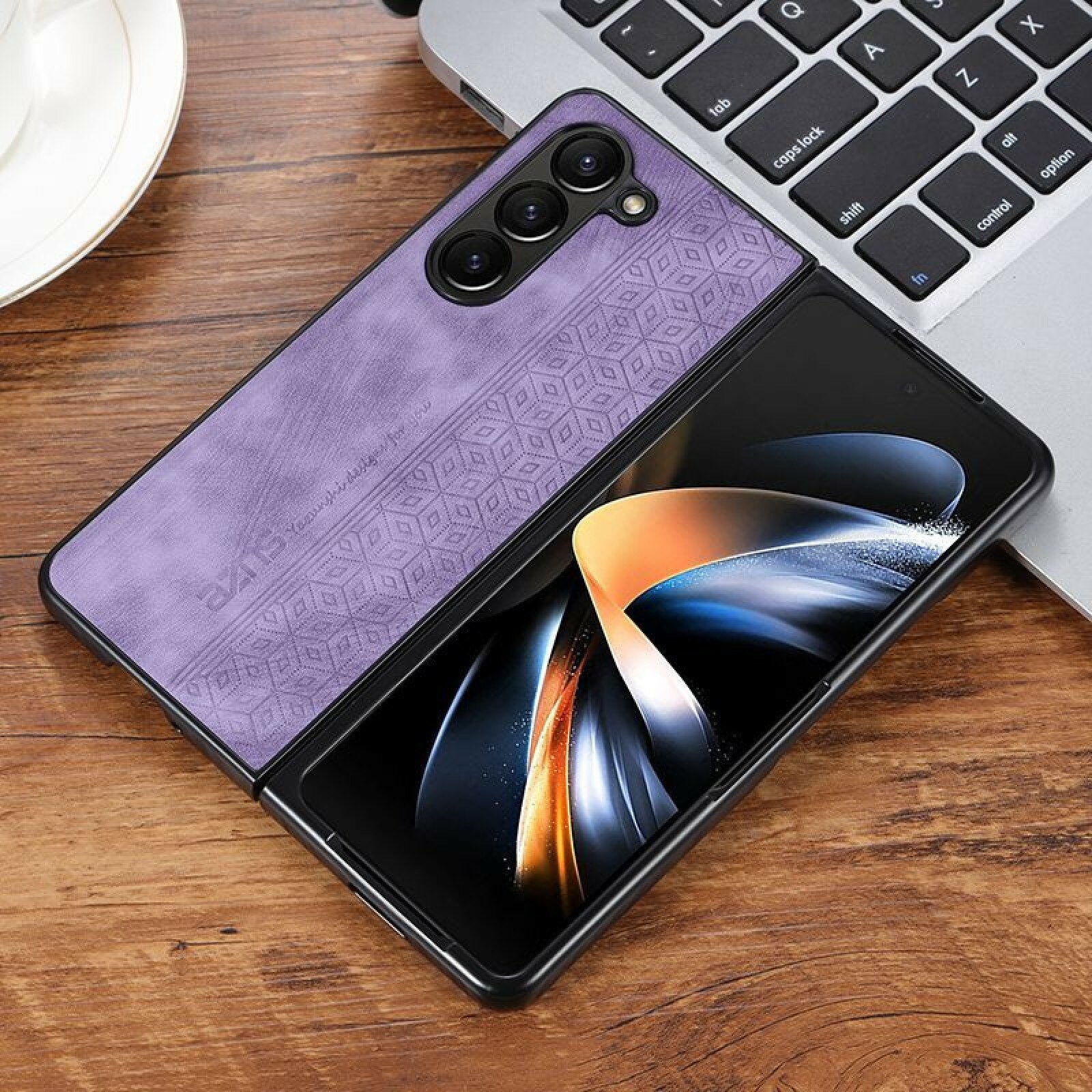 Кожаный чехол MyPads для Samsung Galaxy Z Fold 5 – натуральная кожа, идеальная посадка