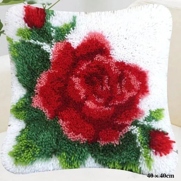 Набор для вышивания ковровой вышивки, 40*40cm, Сафлор, для дома