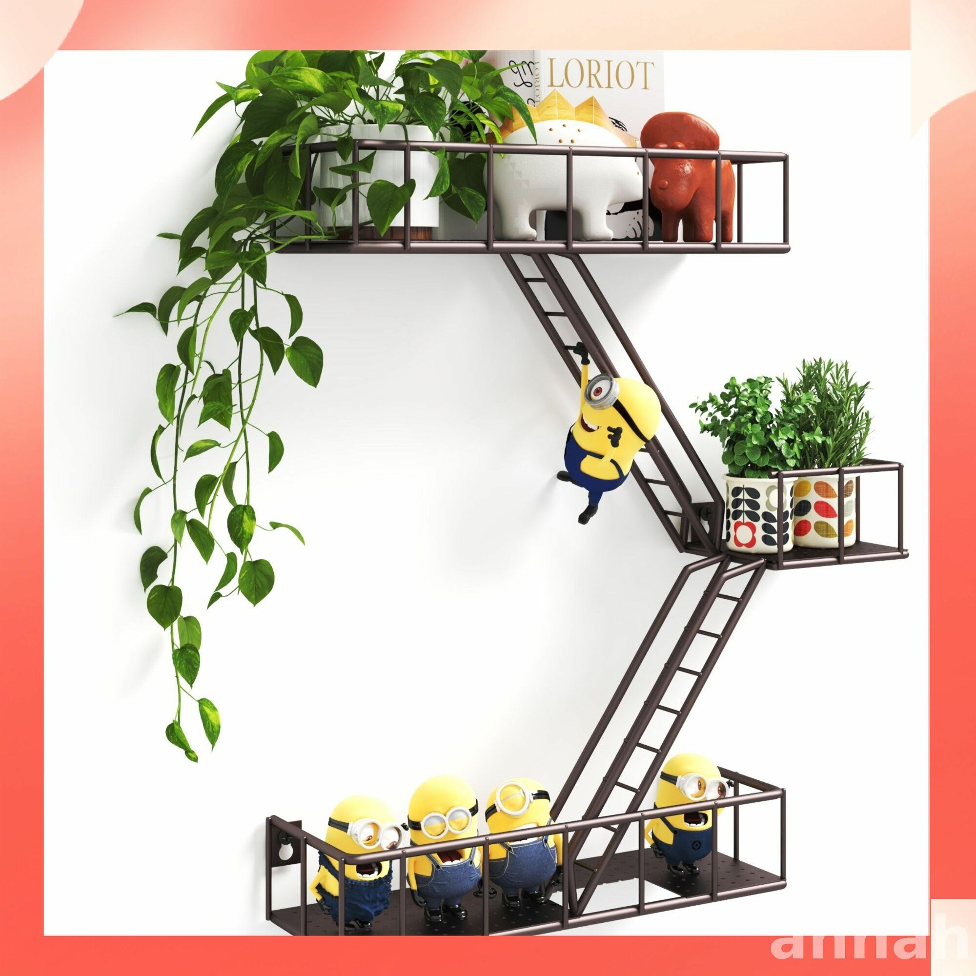 Пожарная лестница-стеллаж, 1 шт