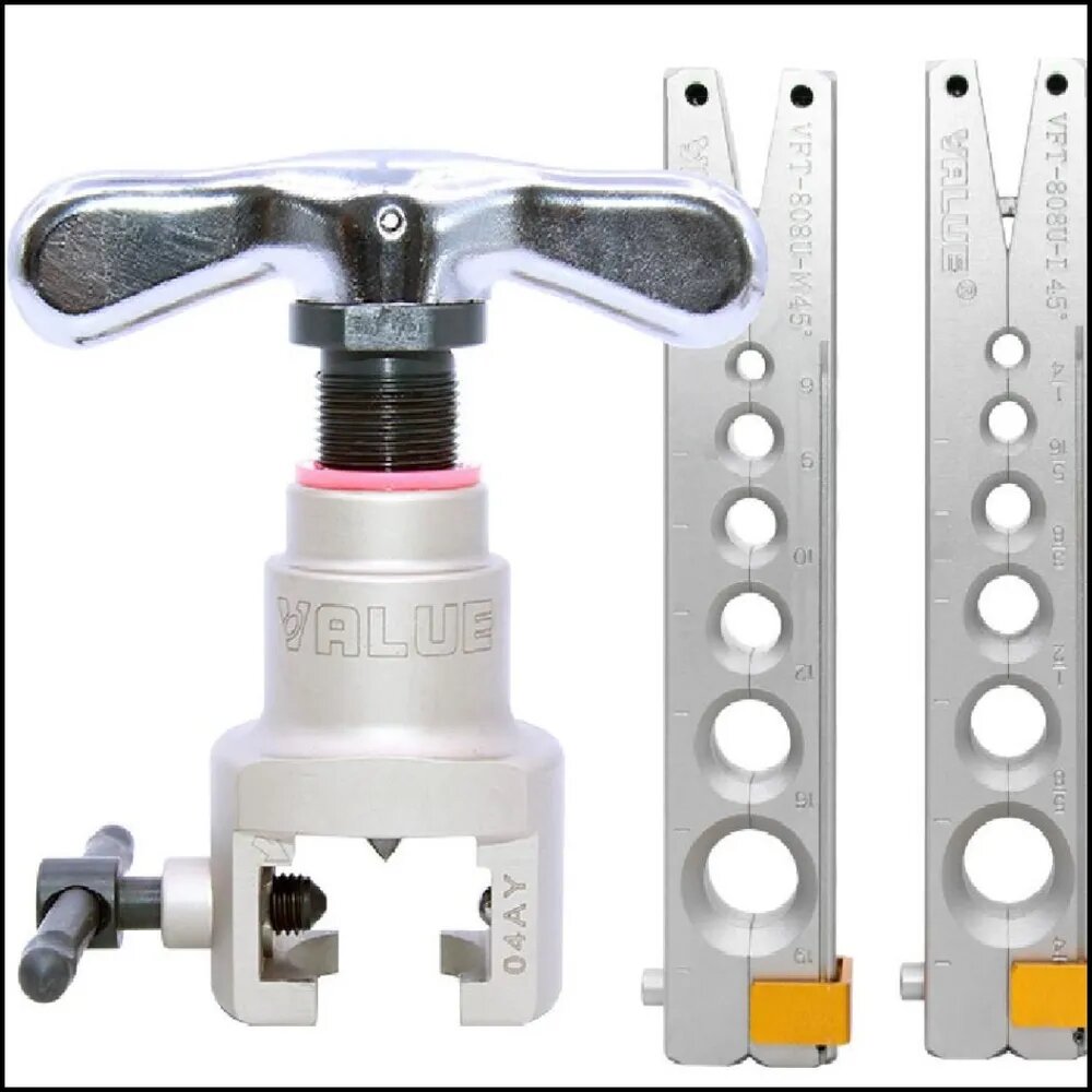 Развальцовщик VALUE VFT-808U-MIS 1/4"-3/4" Набор для развальцовки медных и алюминиевых труб в кейсе — фото 1