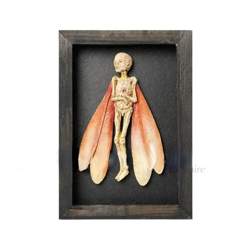 Готический декор фото рамка для Хэллоуина, деревянная, коричневая, прямоугольная, декор для дома