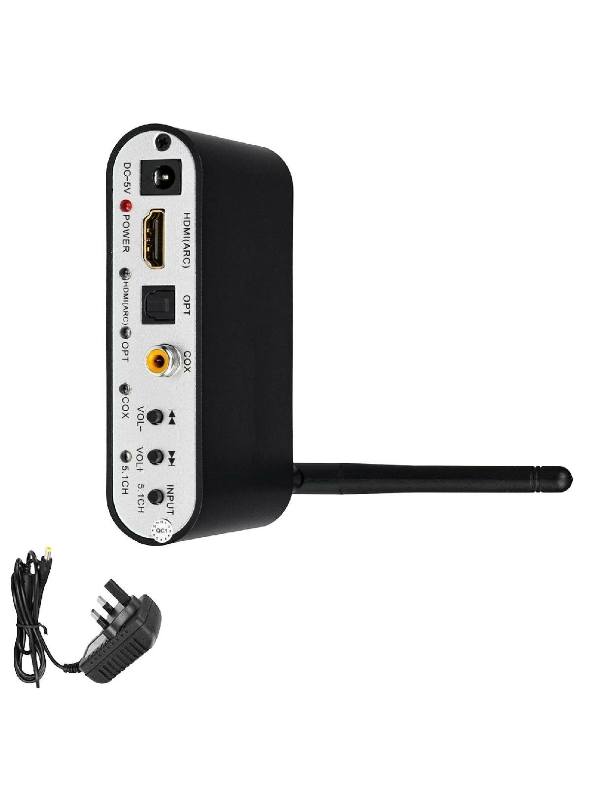 5.1 Декодеры объемного звука Optic Coaxials USB-вход, Bluetooth-совместимый беспроводной звуковой приемник