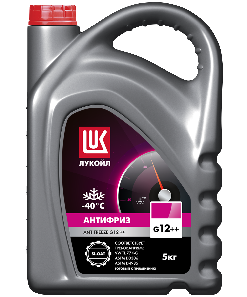Антифриз ЛУКОЙЛ G12++ лобридный (охлаждающая жидкость), 5 кг