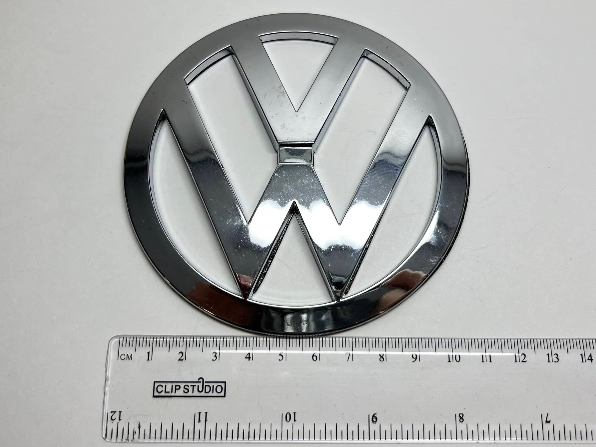 Логотип (шильдик, надпись, эмблема) "Volkswagen" 10.5 см, арт: 8889-К