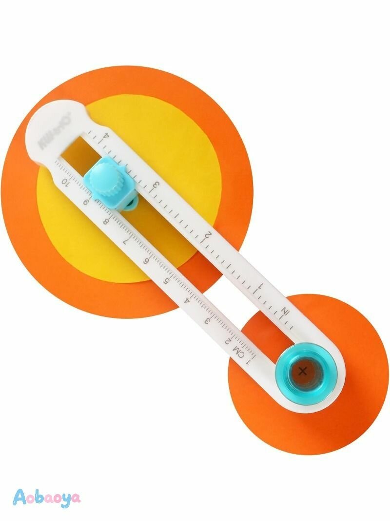 Круговой резак с регулировкой диаметра от 20 до 200 мм, для скрапбукинга, мини-размер