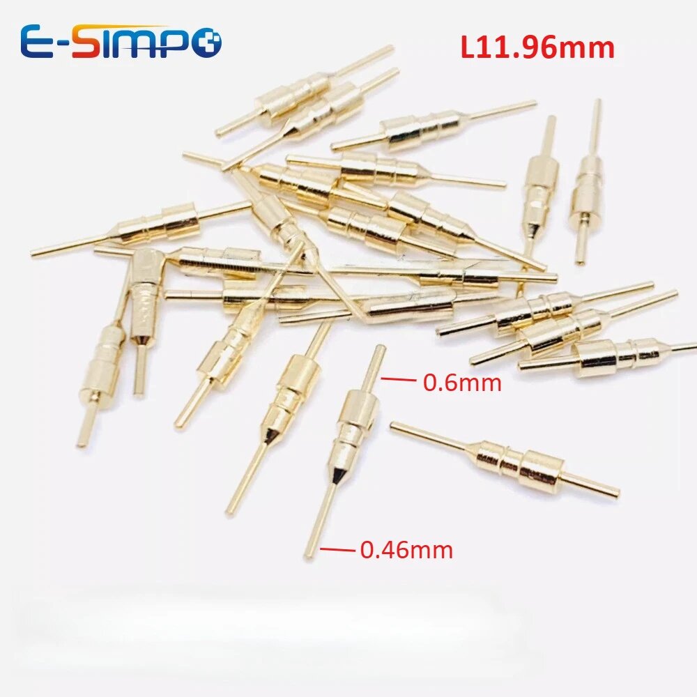Розетка штыревая E-SIMPO 220В, 1U Gold