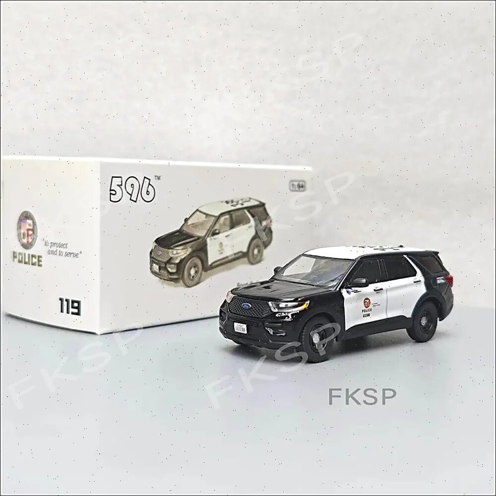 Машинка 596 MODEL 1:64 Ford Explorer LAPD - Los Angeles Police Department Die-cast Alloy Model Collection Toy Children Gifts