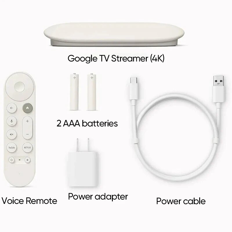 Google TV Streamer 4K, Porcelain — фото 1