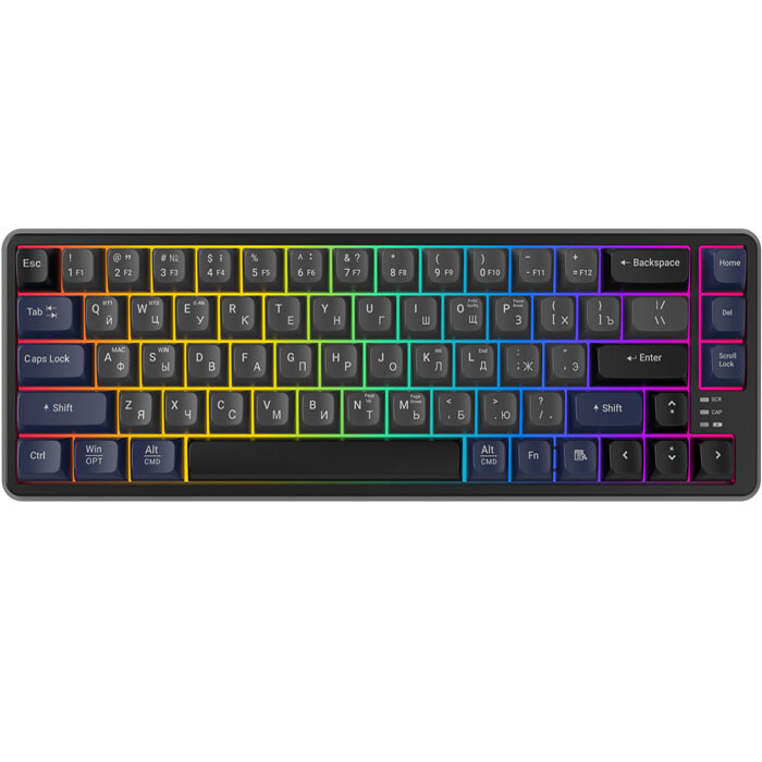 Беспроводная клавиатура Ritmix RKB-868WBL Black Bluetooth 2.4Ghz и проводное