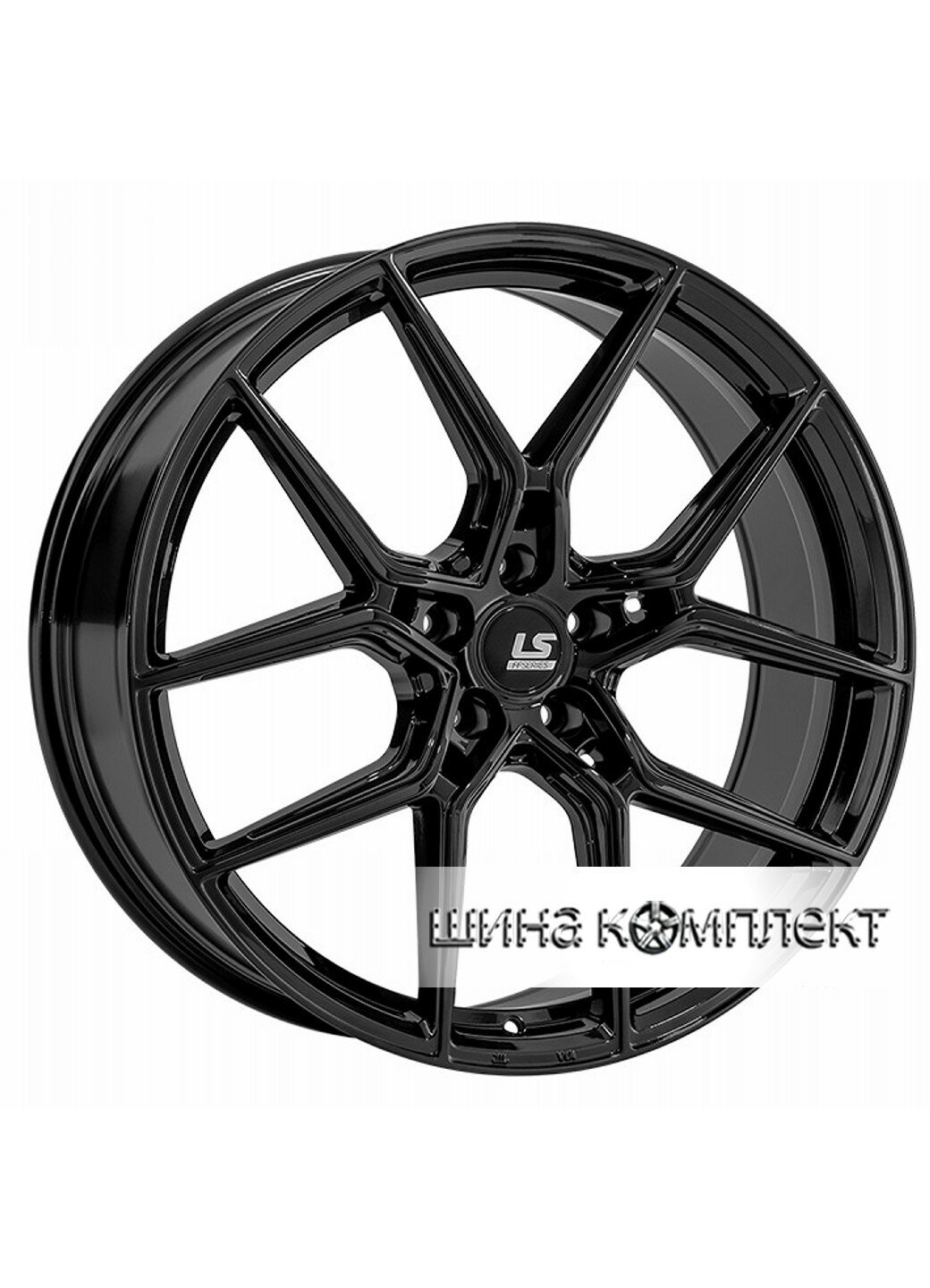 Колесный диск LS FlowForming RC100 9x22 5x120 ET42 62,6 BK литой для автомобиля