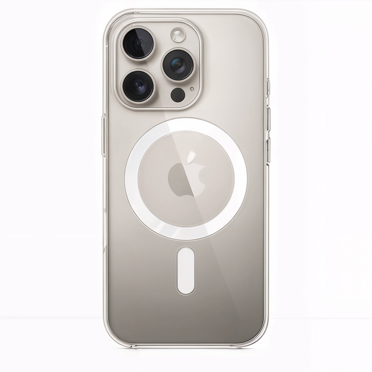 Чехол Clear Case with MagSafe, для iPhone 16 Pro Max, поликарбонат, белый — фото 1