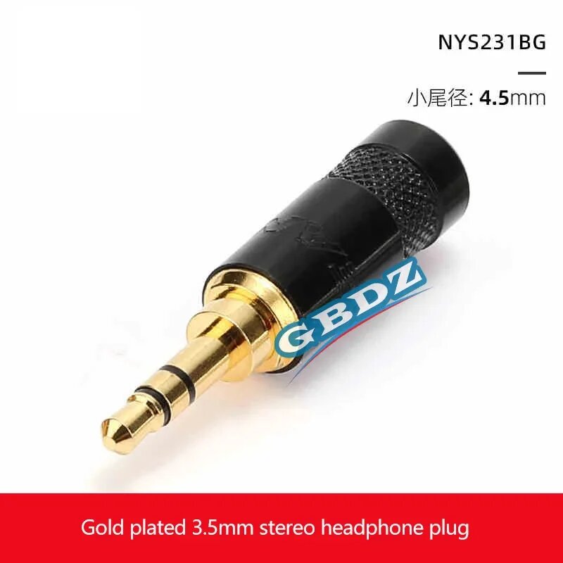 3.5 мм стерео разъем GBDZ NYS231-BG, 4 шт.