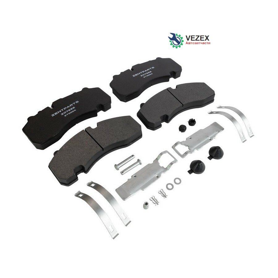 ZENTPARTS Z07222 колодки дисковые! 29167 248x109.5x30отв. датч5мм с р/к\ BPW (05/03>) KNORR SB4345