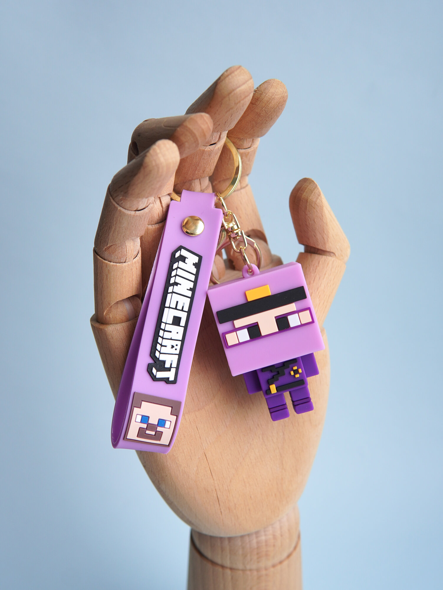 Брелок-фигурка Майнкрафт Ниндзя (Minecraft Ninja) | Аксессуар на рюкзак и ключи | Подарок геймеру и фанату игры