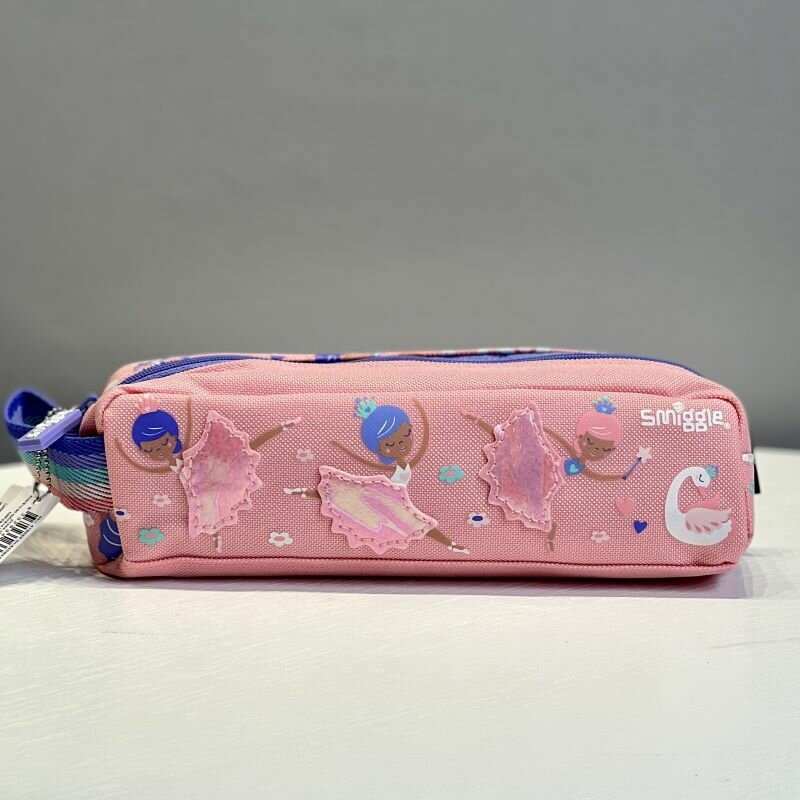 Smiggle Одномолниевый Балет Двойной Слой Карандашный Кейс Школьная Стационария