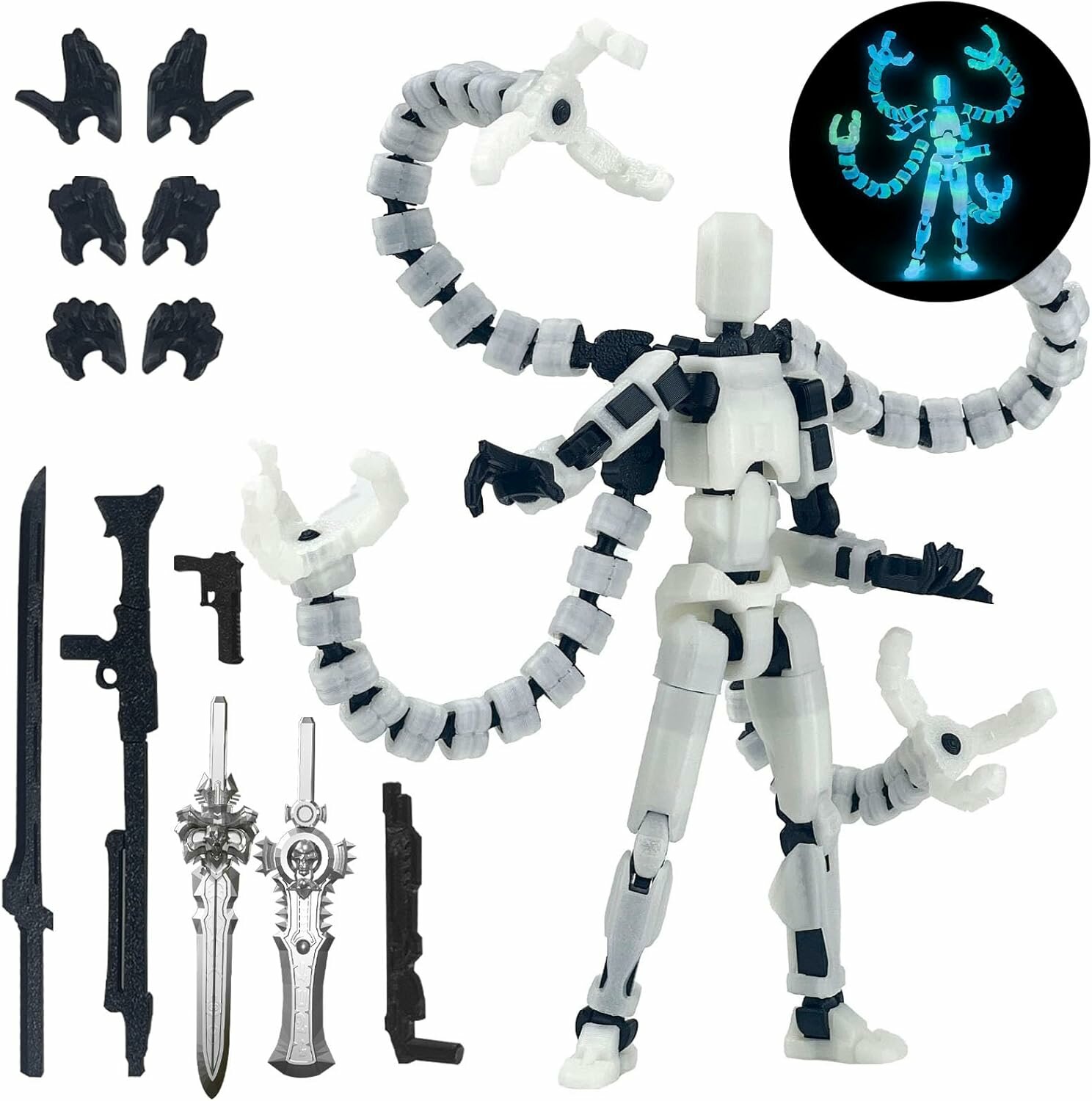 Уже собранные аксессуары для экшн-фигурок T13, Многосуставные подвижные T13, для настольных украшений коллекционеров, подвижные 3D-печатные игрушки t-13