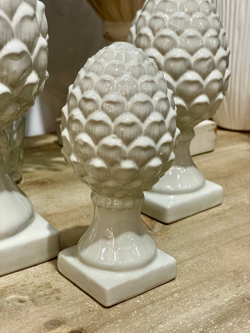 Статуэтка Артишок фарфор серый Casaentera 7.5х7.5х15.9 см CE03-59702