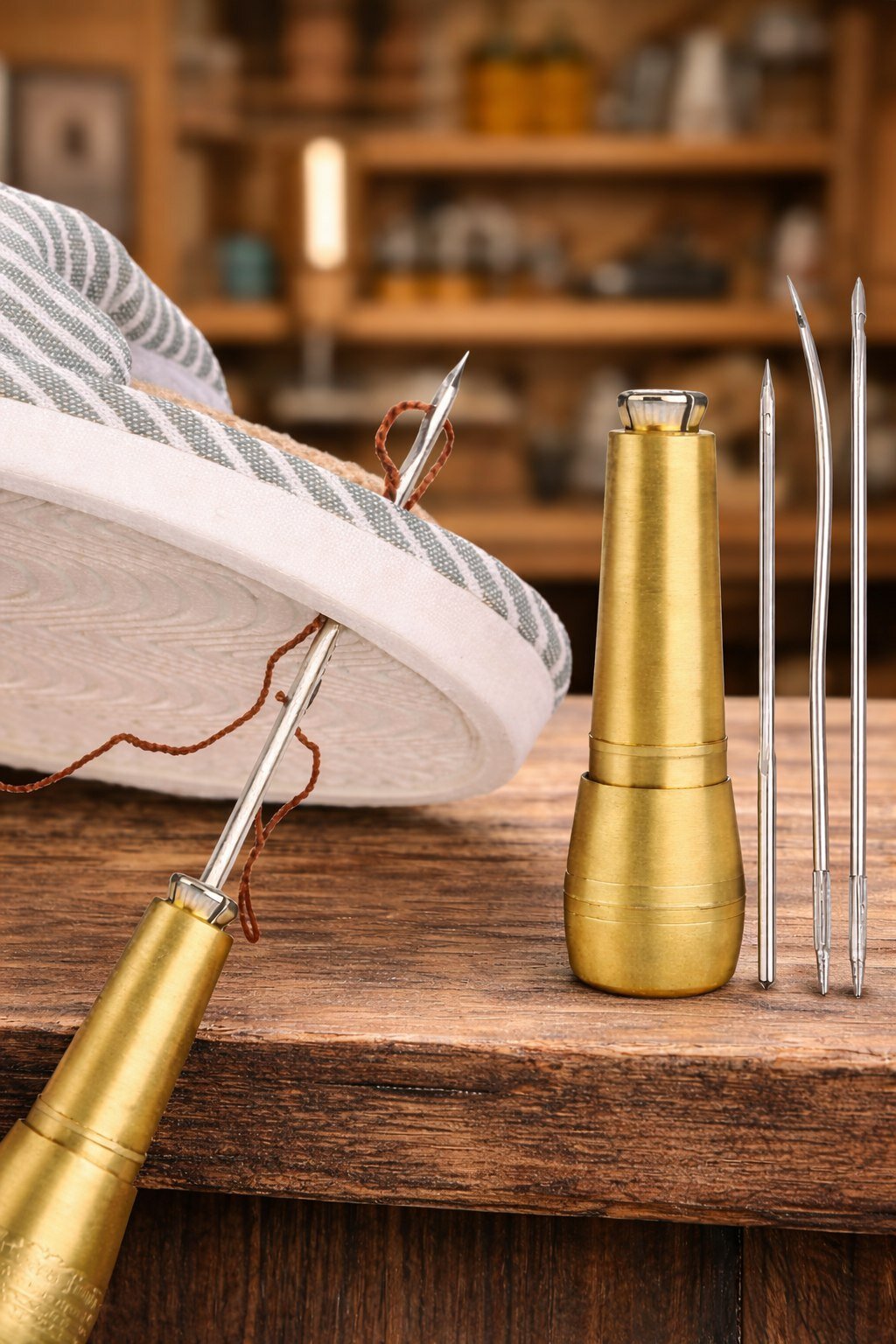 Шило для ремонта одежды и обуви с иглами