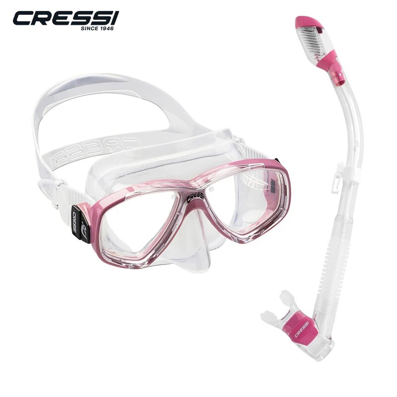 Маска для дайвинга Cressi Perla + DRY Розовый, Pink