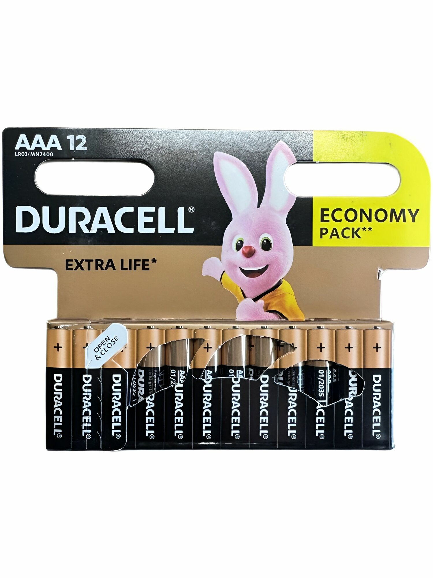 Батарейки Extra Life AAA, L (щелочной) тип, 2400, 1/5v, 12ш