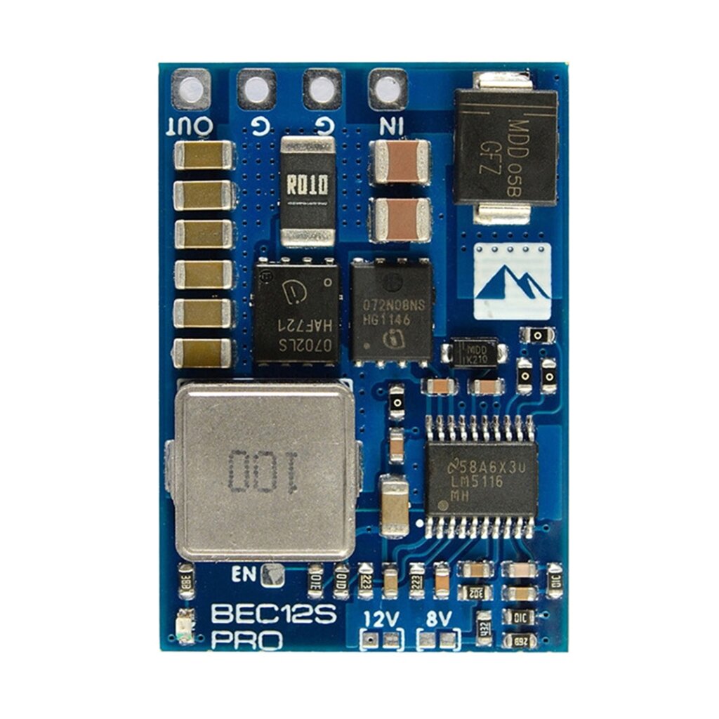 Модуль управления снижением напряжения MATEK Модуль BEC 12S-PRO с защитой от ТВС Входное напряжение Варьируется от 9 В до 55 В