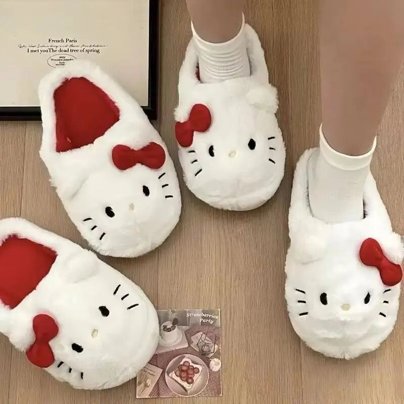 Тапочки Miniso Hello Kitty, размер 40-41, белый, — фото 1