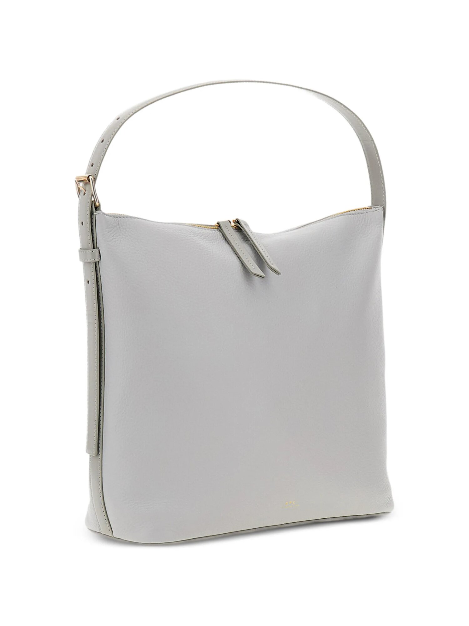 Сумка A.P.C. Leather shoulder bag, серый — фото 1